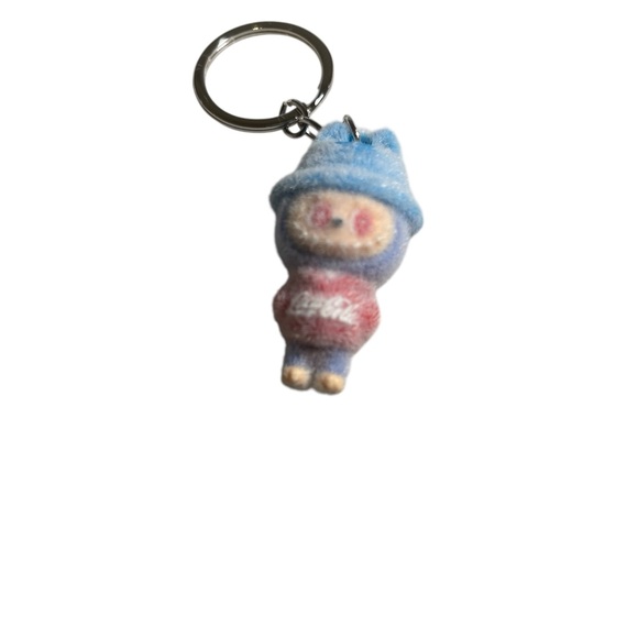 Accessories | Fuzzy Labubu Coke Outfit Keychain | Poshmark